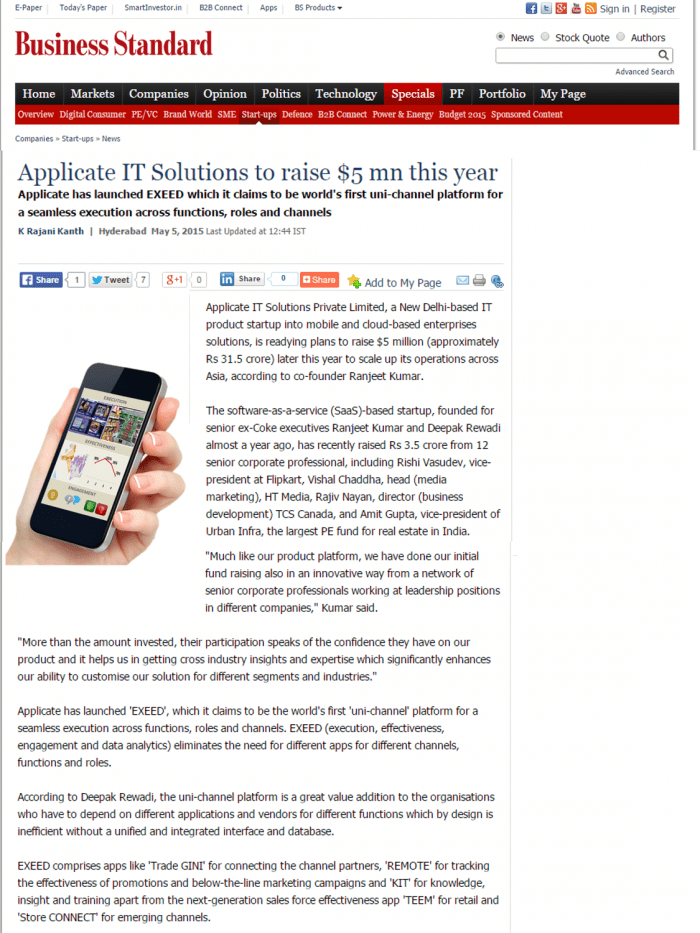 Business Standard - Salescode.ai